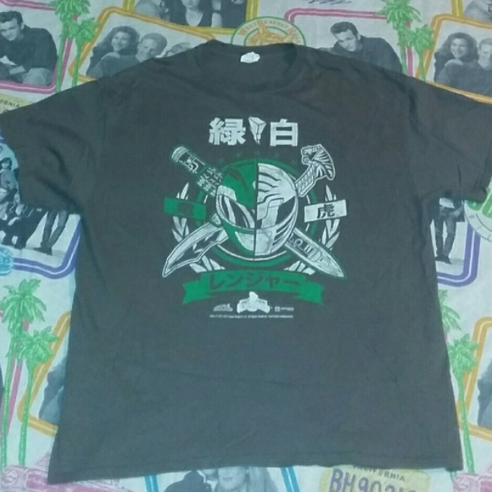 2015 Mighty Morphin Power Rangers Green Ranger Shirt - Gem